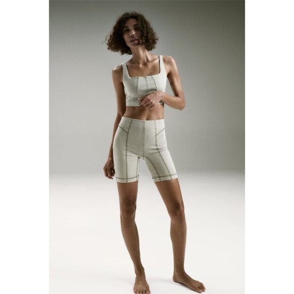 Zara | Shorts | Zara Multi Cuts Cycling Shorts Bodying Denim Capsule ...